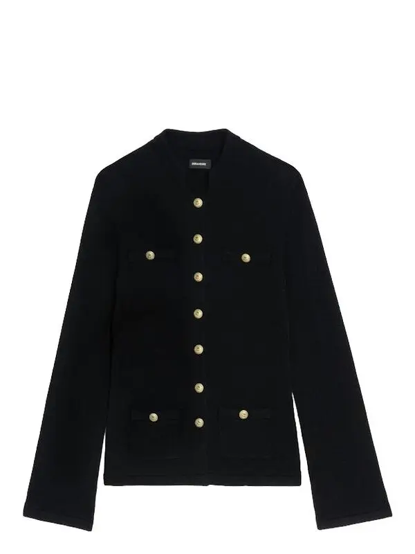Zadig&Voltaire Lucy Button-up Jacket - Black