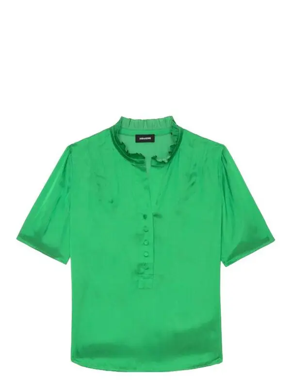 Zadig&Voltaire Satin Her Blouse - Gazon