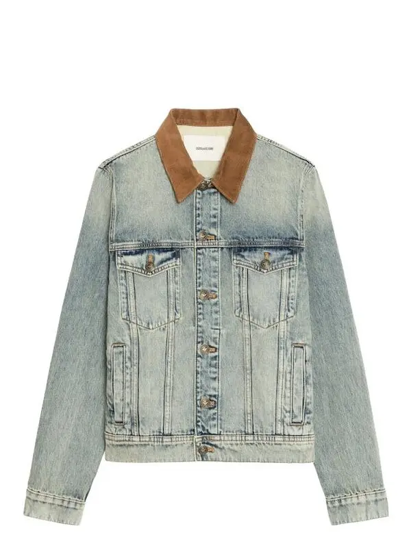 Zadig&Voltaire Bases Denim Jacket - Light Blue