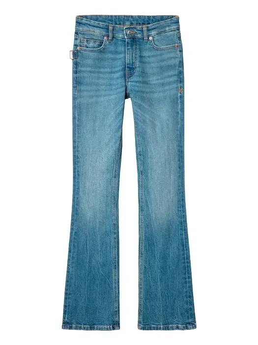 Zadig&Voltaire Eclipse Flared Jeans In Faded Denim - Blue