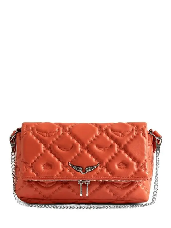 Zadig&Voltaire Rocky Ii Quilted Monogram Bag - Flame