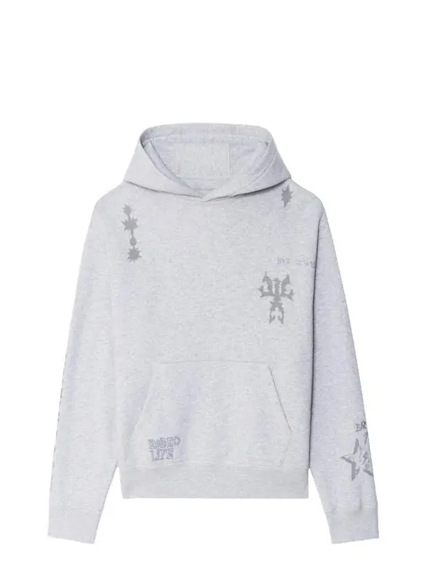 Zadig&Voltaire Sacha Printed Hoodie - Gris Chine