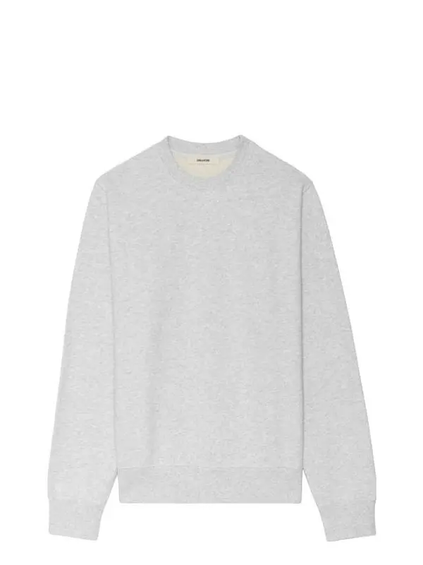 Zadig&Voltaire Sweatshirt With Back Print - Gris Chine