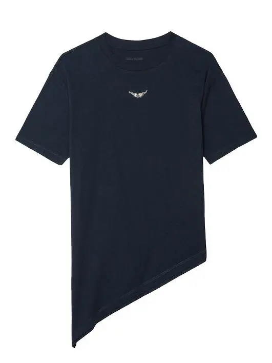 Zadig&Voltaire Edda Asymmetric T-shirt - Encre