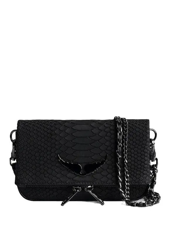 Zadig&Voltaire Nano Rock Savage Clutch - Black