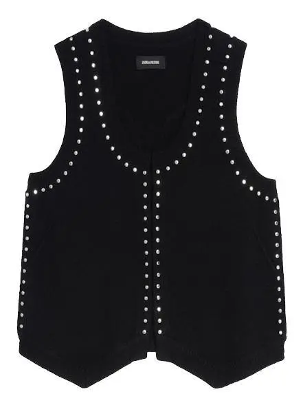 Zadig&Voltaire Dublin Western Sweater Vest - Black