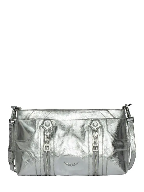 Zadig&Voltaire Metallic Leather Bag - Silver