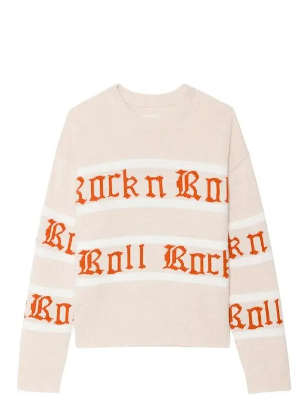 Zadig&Voltaire Striped Rock N Roll Jacquard Sweater - Pearly