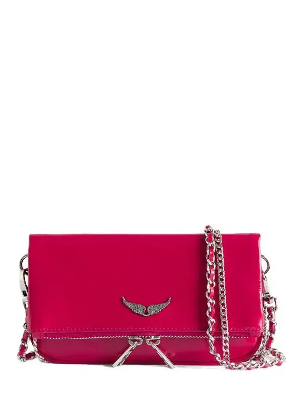 Zadig&Voltaire Rock Nano Vintage Patent Clutch - Podium