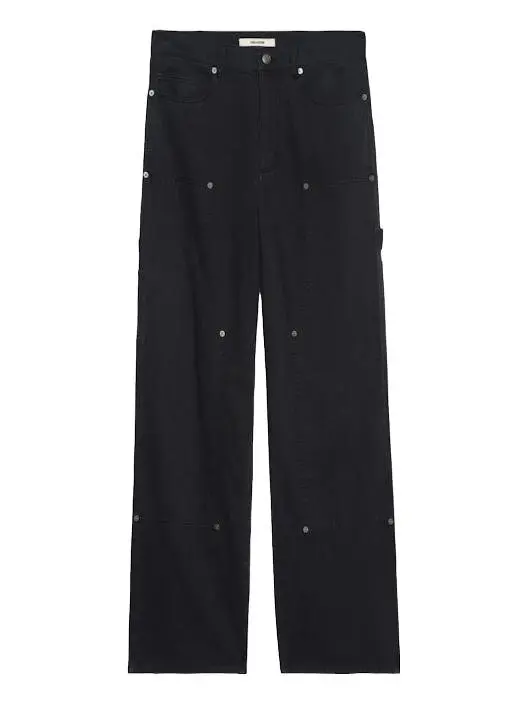 Zadig&Voltaire Perry Cargo Work Trousers - Black