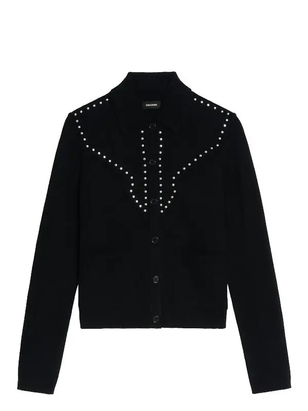 Zadig&Voltaire Adany Wool And Cashmere Cardigan - Black