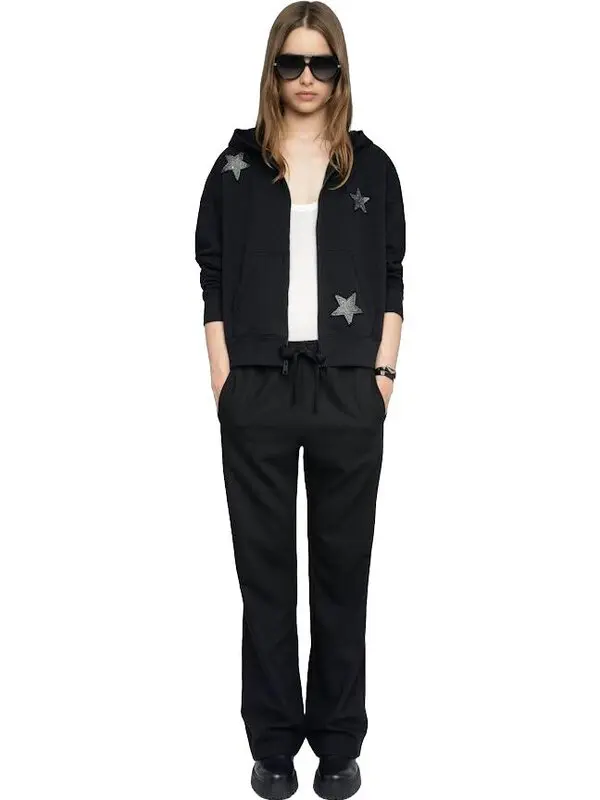 Zadig&Voltaire Mia Diamanté Hoodie - Midnight Blue
