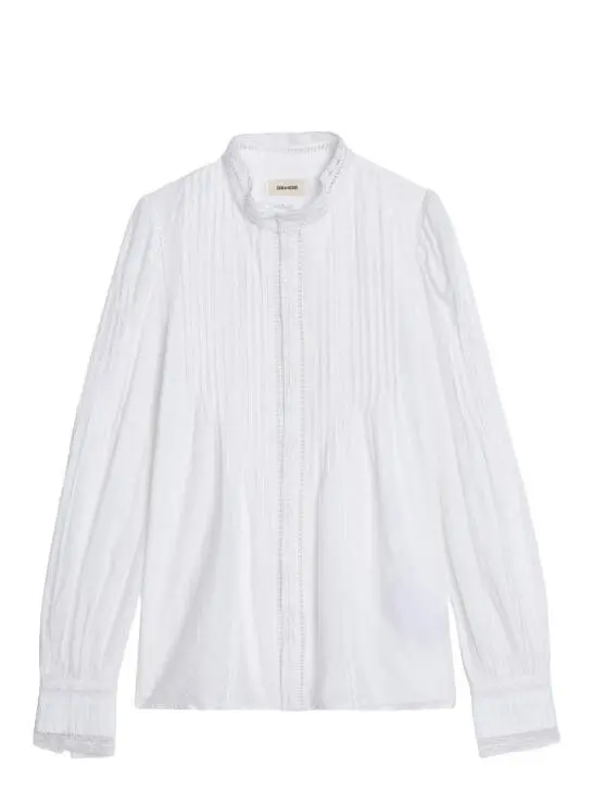 Zadig&Voltaire Cotton Shirt With Embroidery - Judo