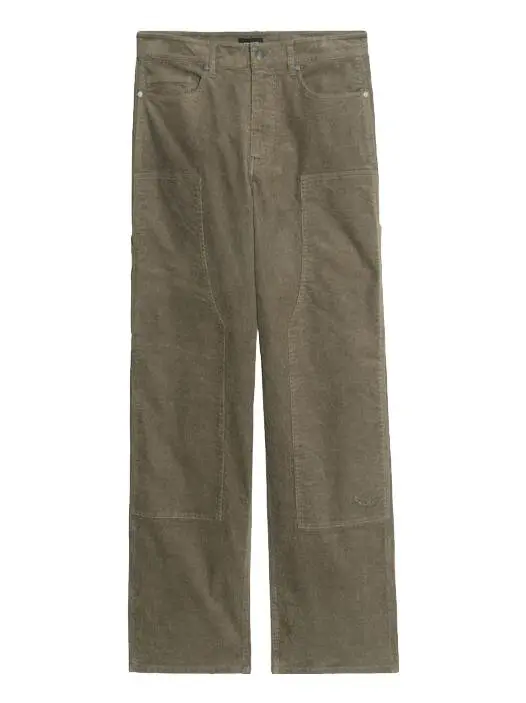 Zadig&Voltaire Worker-style Corduroy Trousers - Leaves
