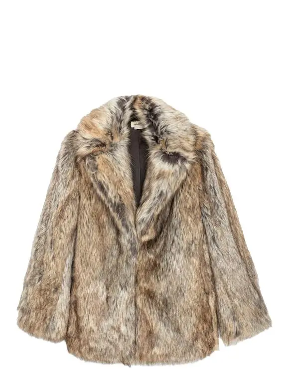 Zadig&Voltaire Faune Faux Fur Short Coat - Naturel