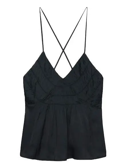 Zadig&Voltaire Cayonne Satin Camisole - Black