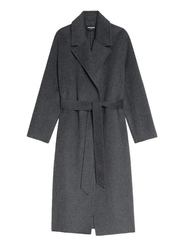 Zadig&Voltaire Meli Long Coat - Anthracite