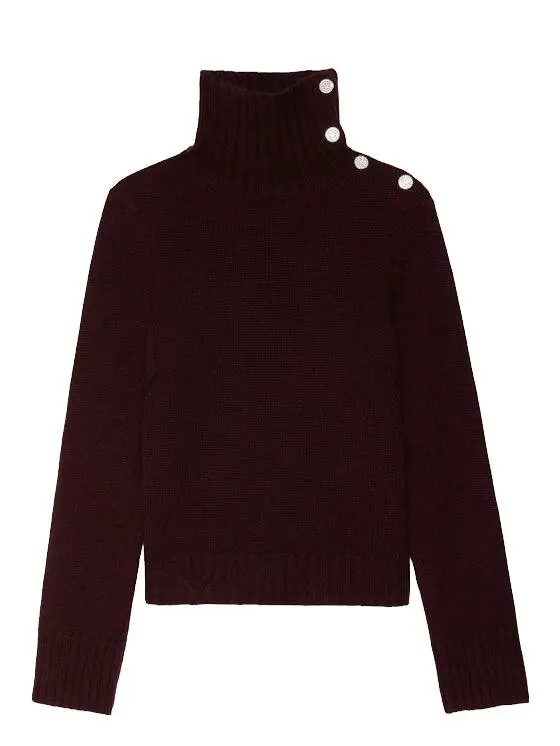 Zadig&Voltaire Nalma Cashmere Sweater - Burgundy