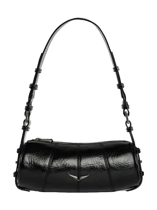 Zadig&Voltaire Vintage Effect Patent Leather Bag - Black