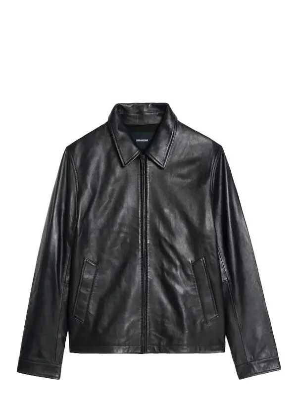 Zadig&Voltaire Loumy Leather Jacket - Black