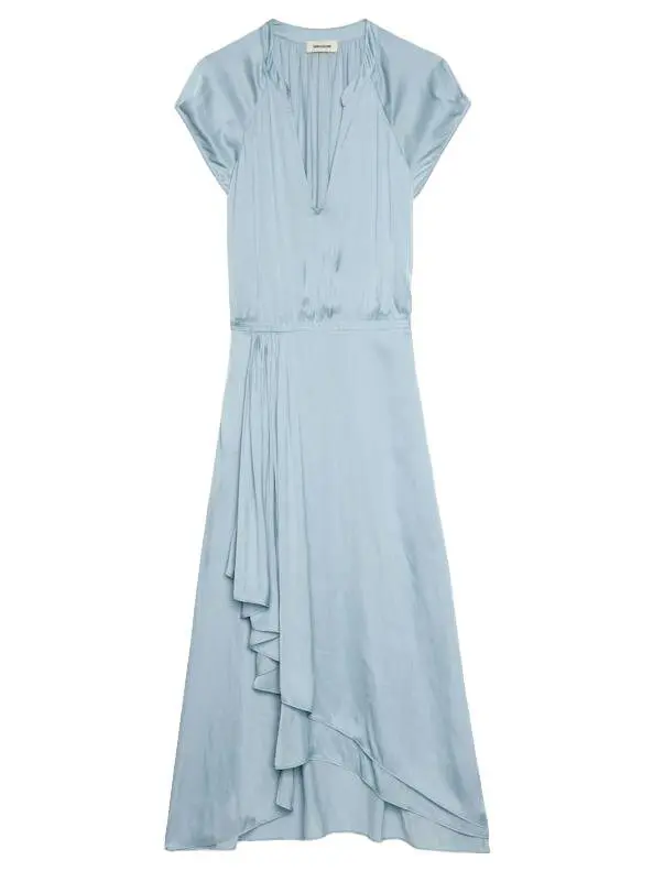 Zadig&Voltaire Randall Asymmetric Ruffled Dress - Cloud