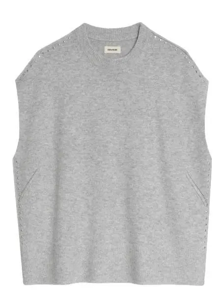 Zadig&Voltaire Larcy Sleeveless Sweater - Gris Chine Clai