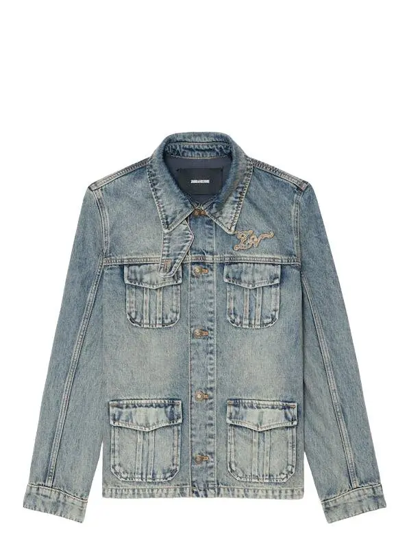 Zadig&Voltaire Lienna Denim Jacket - Light Blue