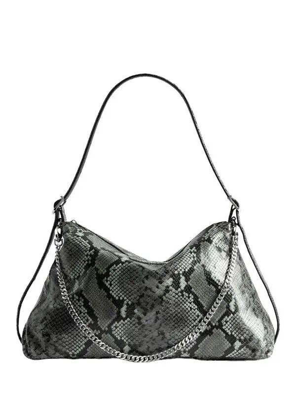 Zadig&Voltaire Python-effect Leather Bag - Road