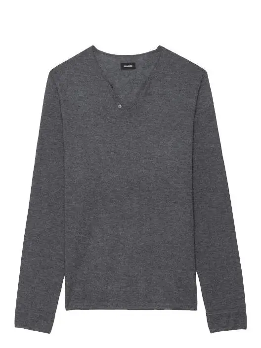 Zadig&Voltaire Monastir Cashmere Sweater - Charcoal