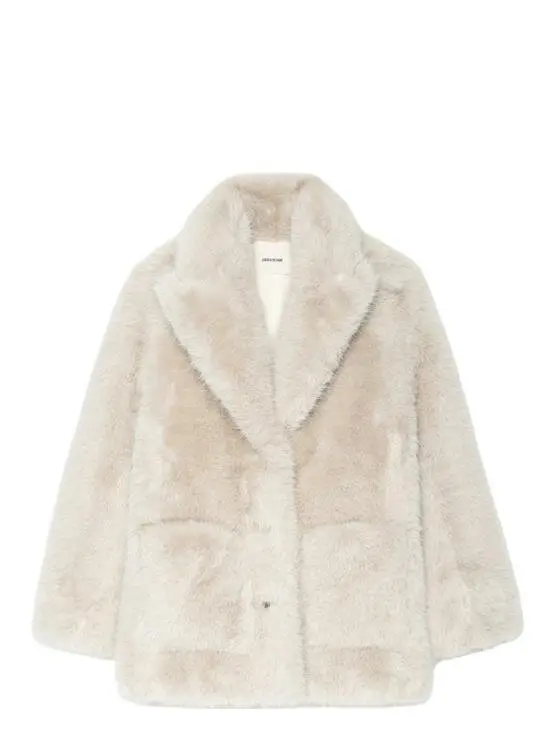 Zadig&Voltaire Fleur Faux Fur Coat - Ecru