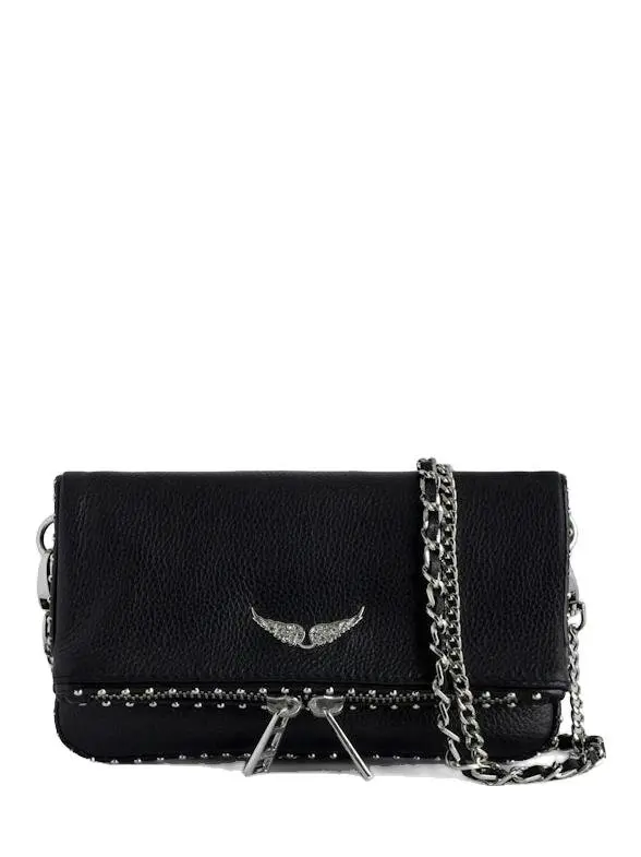Zadig&Voltaire Rock Nano Studs Clutch - Black