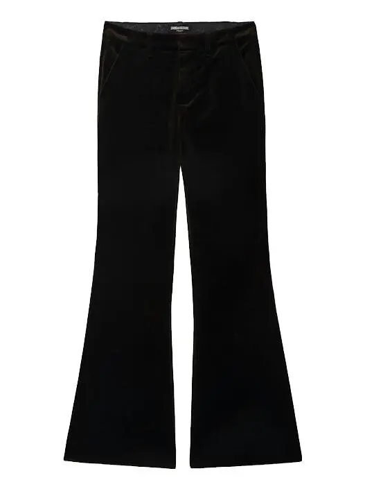 Zadig&Voltaire Prevy Velvet Trousers - Dark Chocolate