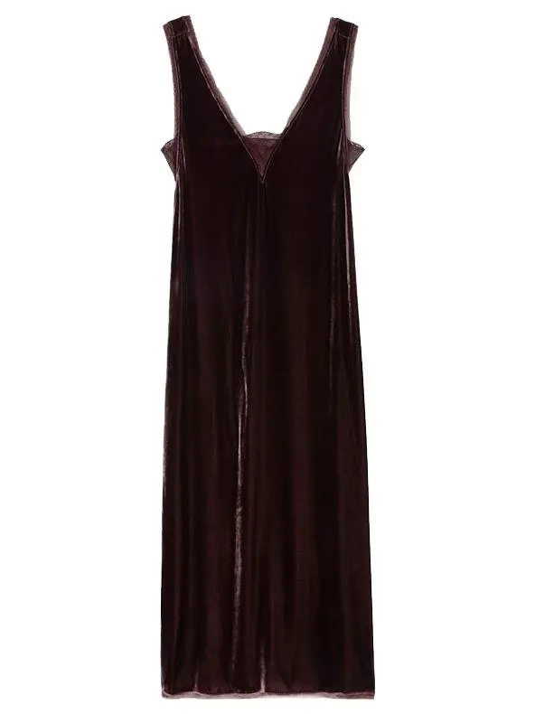 Zadig&Voltaire Renzo Velvet Dress - Burgundy