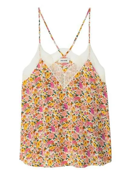 Zadig&Voltaire Christy Floral Camisole - Ecru