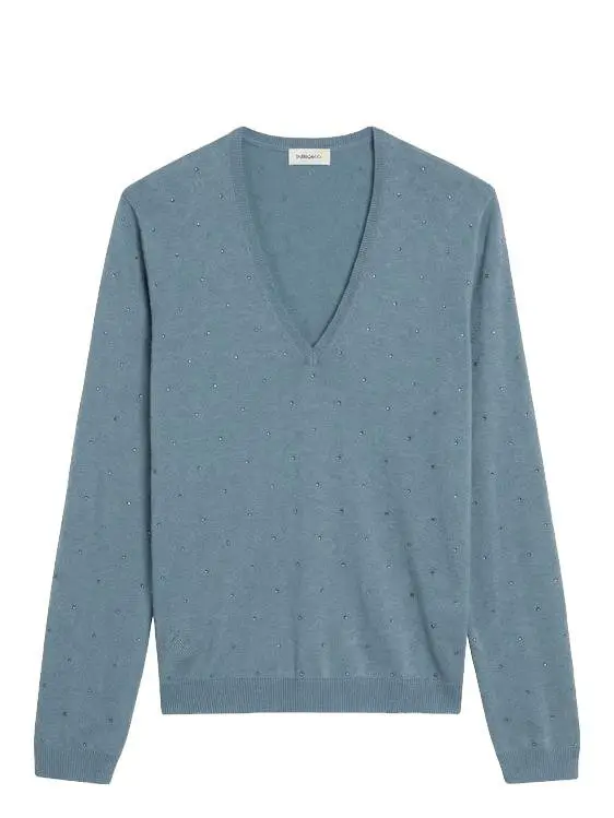 Zadig&Voltaire Rivy Embellished Feather Cashmere Sweater - Sixtine
