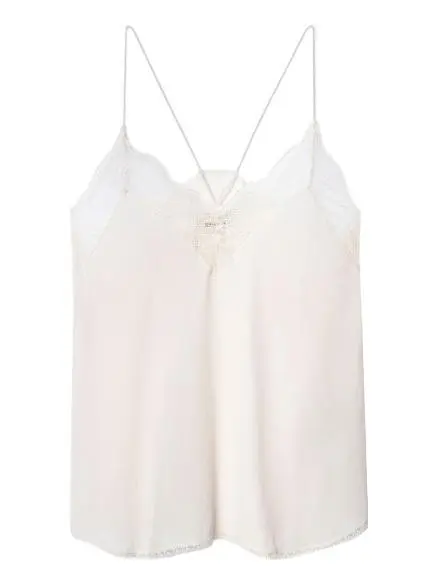 Zadig&Voltaire Christy Silk Camisole - Ecru
