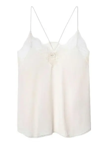 Zadig&Voltaire Christy Silk Camisole - Ecru
