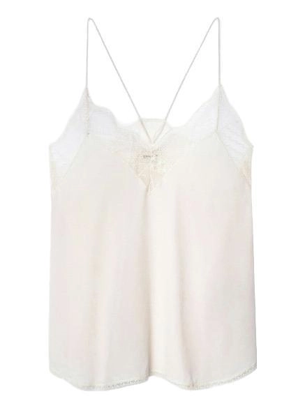 Zadig&Voltaire Christy Silk Camisole - Ecru