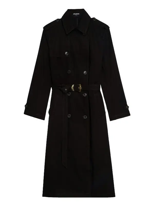 Zadig&Voltaire Kenar Trench - Dark Chocolate