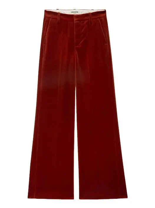 Zadig&Voltaire Pano Velvet Trousers - Burn