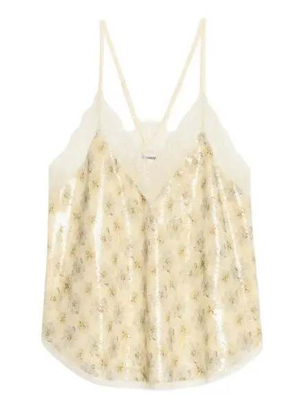 Zadig&Voltaire Christy Sequin Camisole - Vanille