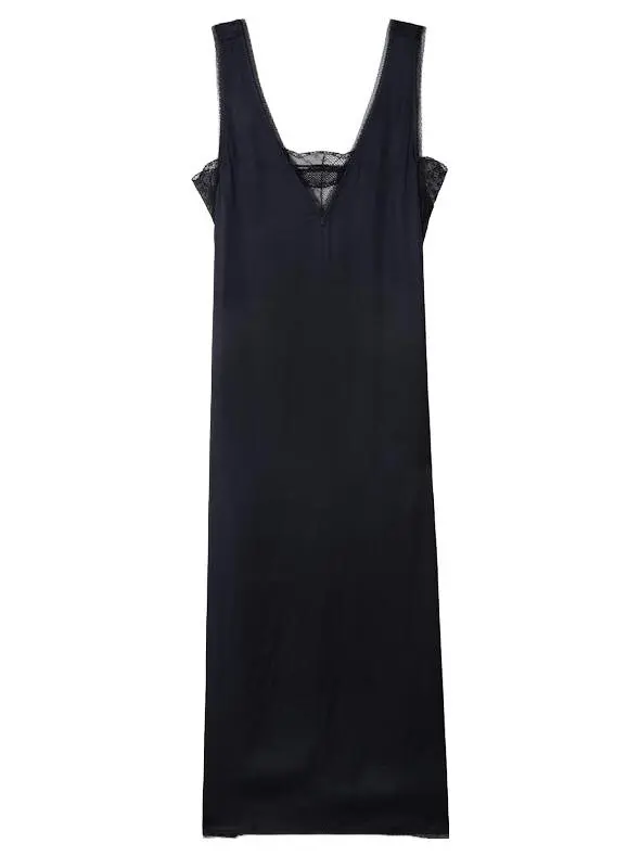 Zadig&Voltaire Renzo Satin Slip Dress - Black