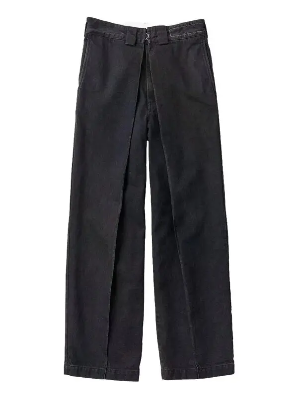 KURO Bigtuck Denim Trousers - Grey