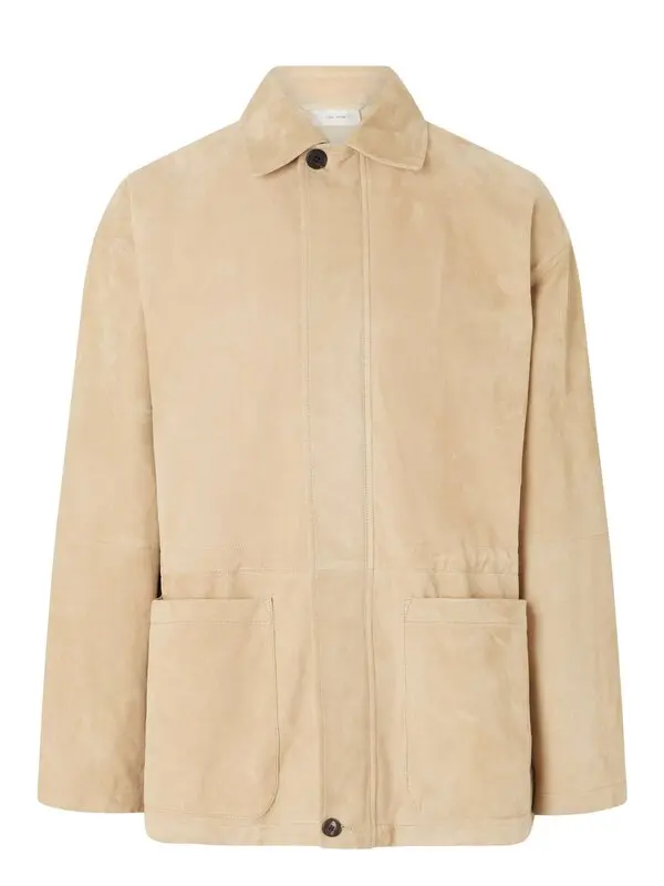 THE ROW Vilmo Suede Jacket - Cream