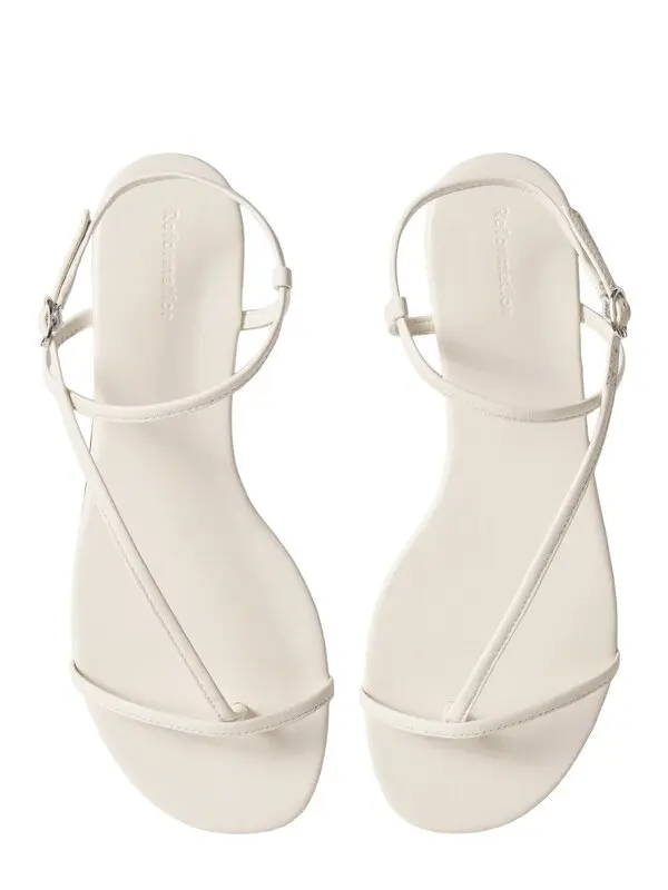 REFORMATION Pina Flat Sandal - Ivory