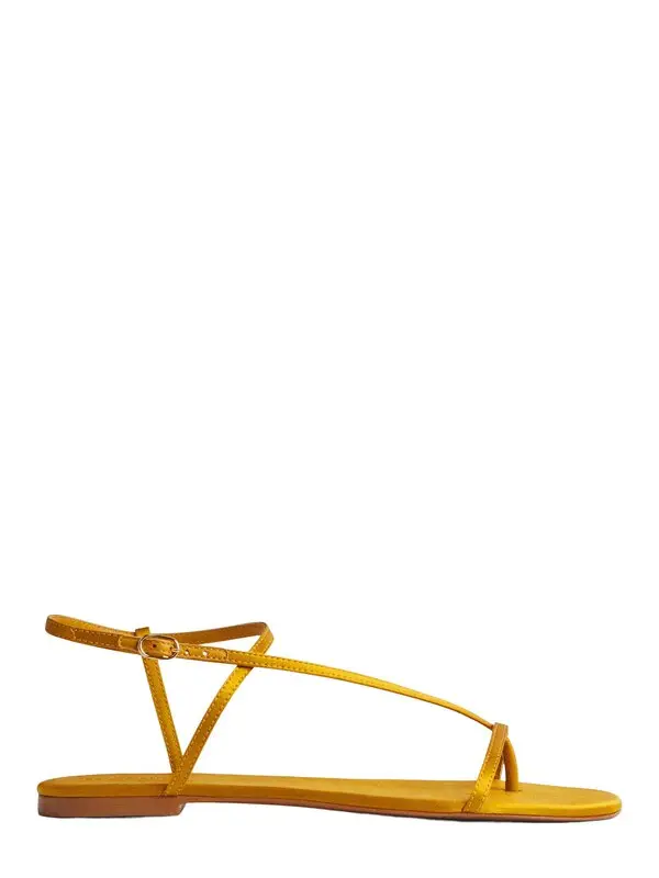 REFORMATION Pina Flat Sandal - Yellow