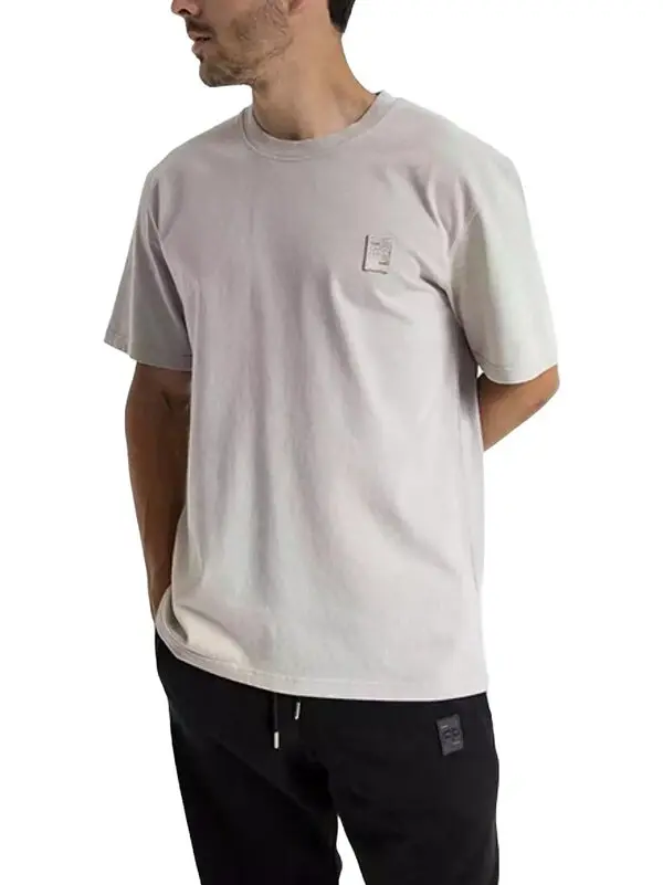Filling Pieces Logo-appliqué T-shirt - Grey
