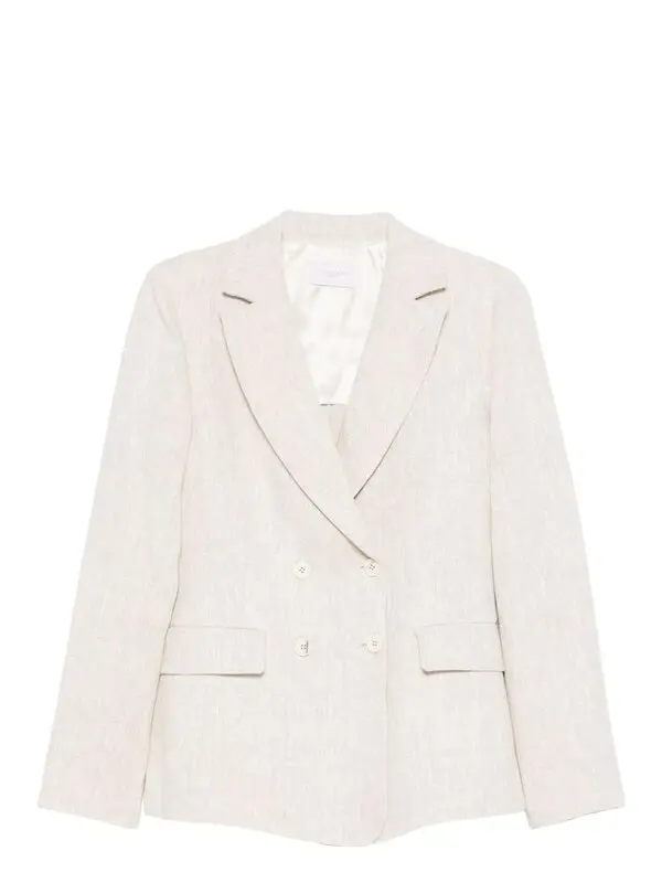 VIA MASINI 80 Linen Jacket - Beige