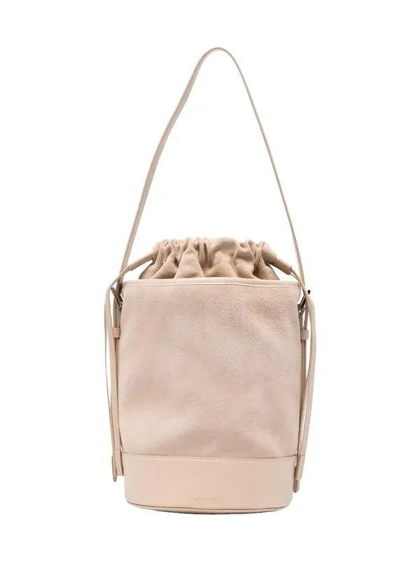 Fabiana Filippi Suede Leather Bucket Bag - Beige