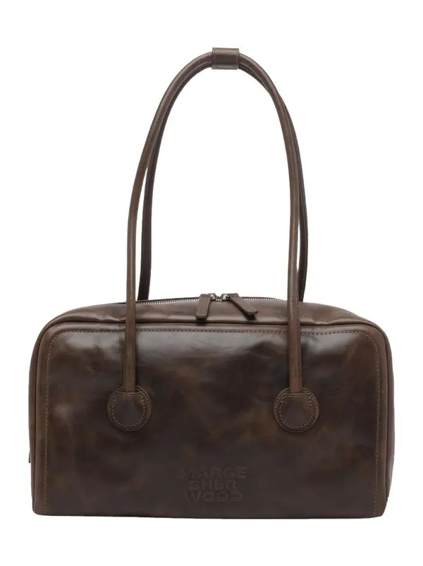 MARGESHERWOOD Boston Leather Handbag - Brown